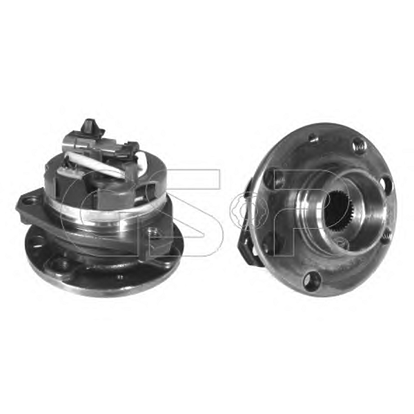 GSP 9333033 (09117620 / 13123486 / 1603209) ступица колеса в комплекте с подшипником Opel (Опель) Astra (Астра)