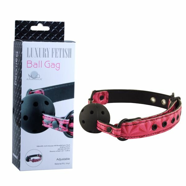 EK-3102 Кляп-шар BALL GAG, L=68 см, D=4,4 см, цвет розовый