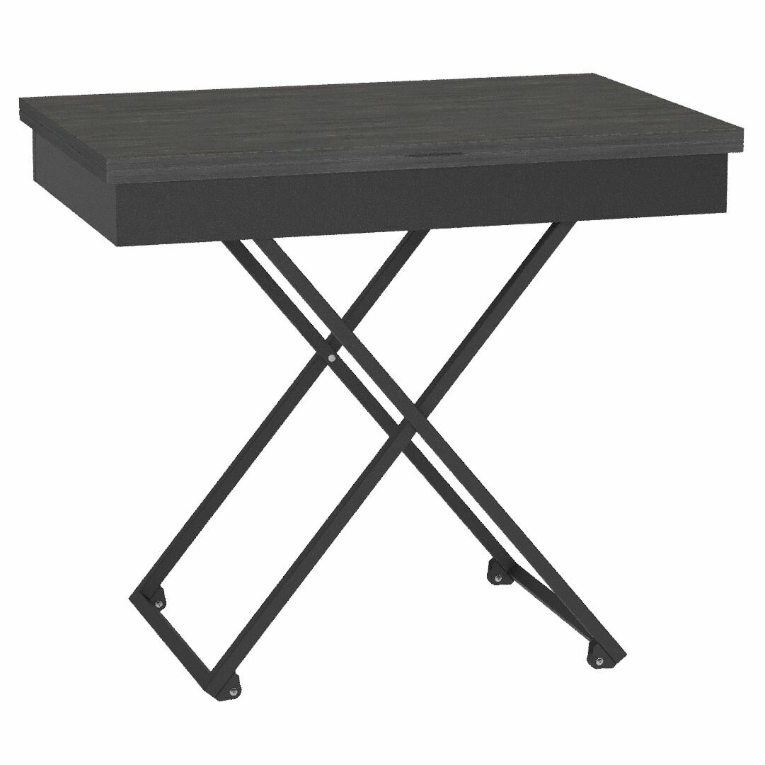 Стол универсальный трансформируемый андрэ Loft, ЛДСП/металл, цвет: интра/чёрный, 40 х 85 х 55 см