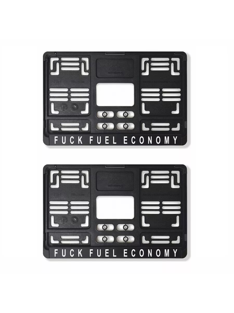 Авторамки 1А (кв.), 296х192мм "F@@@ FUEL ECONOMY", 2 шт, Арт рэйсинг