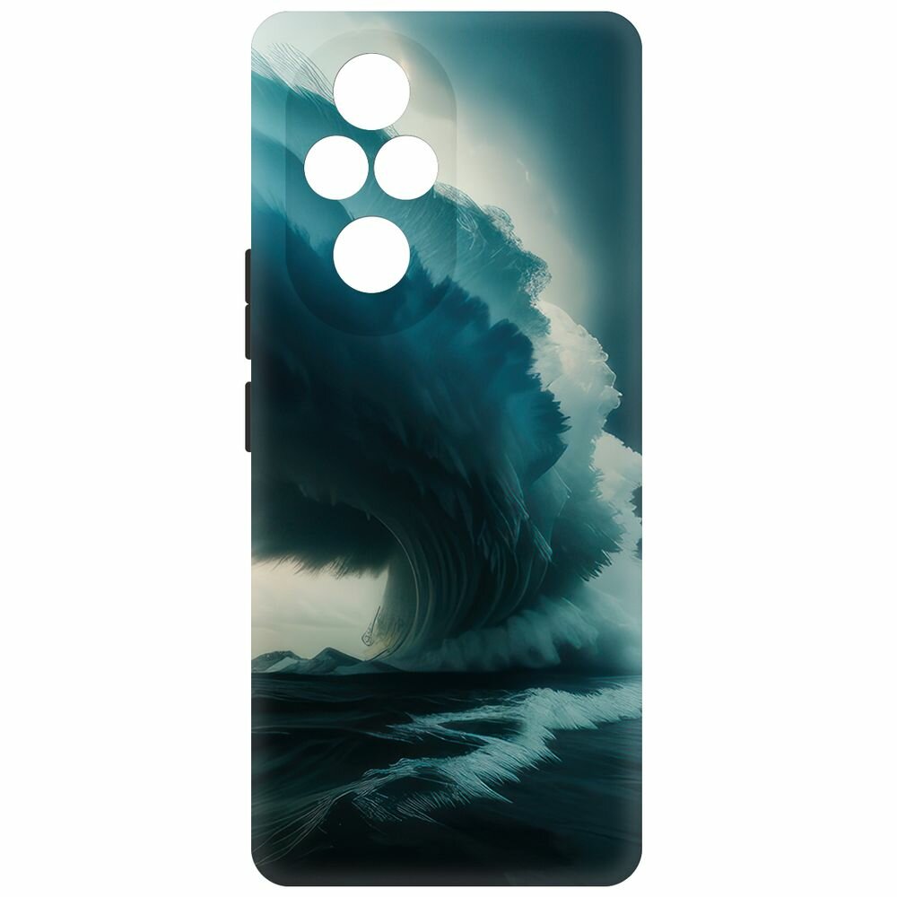 Чехол-накладка Krutoff Soft Case Торнадо для Honor 200 Pro черный