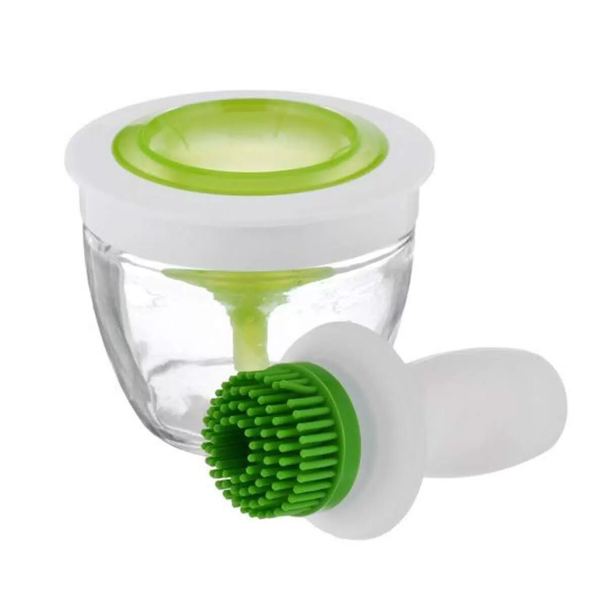 Масленка с силиконовой кистью-дозатором, 10х7х11 см, Kitchen Angel KA-OILBR-01