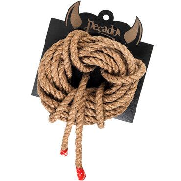 Pecado Веревка профи-джут "Shibari" 8 мм х 5 м, коричневая Для эффективной фиксации