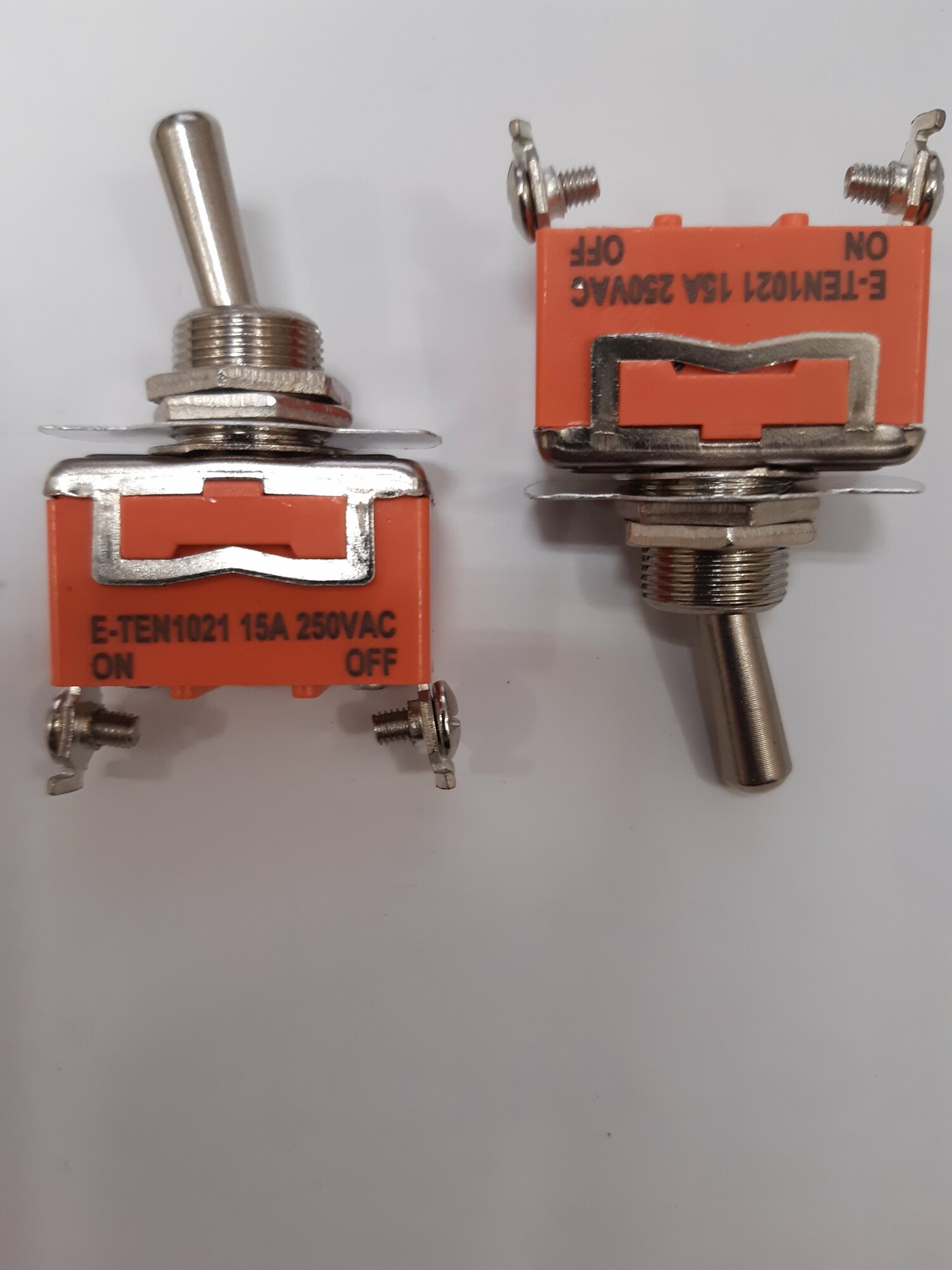 Тумблер E-TEN-1021 (on-off) 15A 250V 2 pin (упаковка 2 штуки)