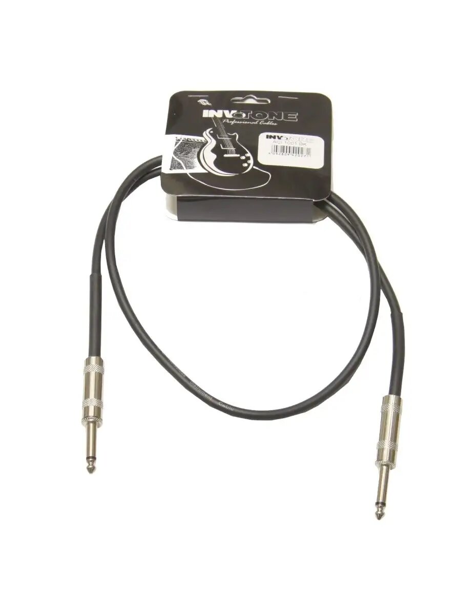 Гитарный кабель 6,3 джек моно - 6,3 джек моно ACI1001/BK