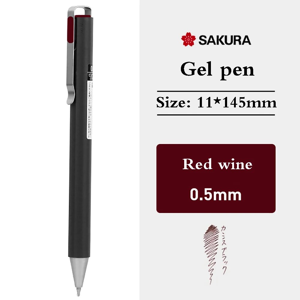 Гелевая ручка SAKURA Ballsign ID Red wine 0.5mm