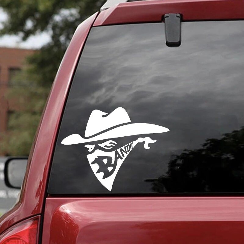 FUYOOHI внешние/защитные модные наклейки бандит с наклейкой-банданой виниловая наклейка white, 15cm