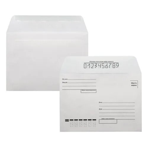 Конверт Silwerhof 201, C6, 114x162мм, клеевой слой, белый, 1000