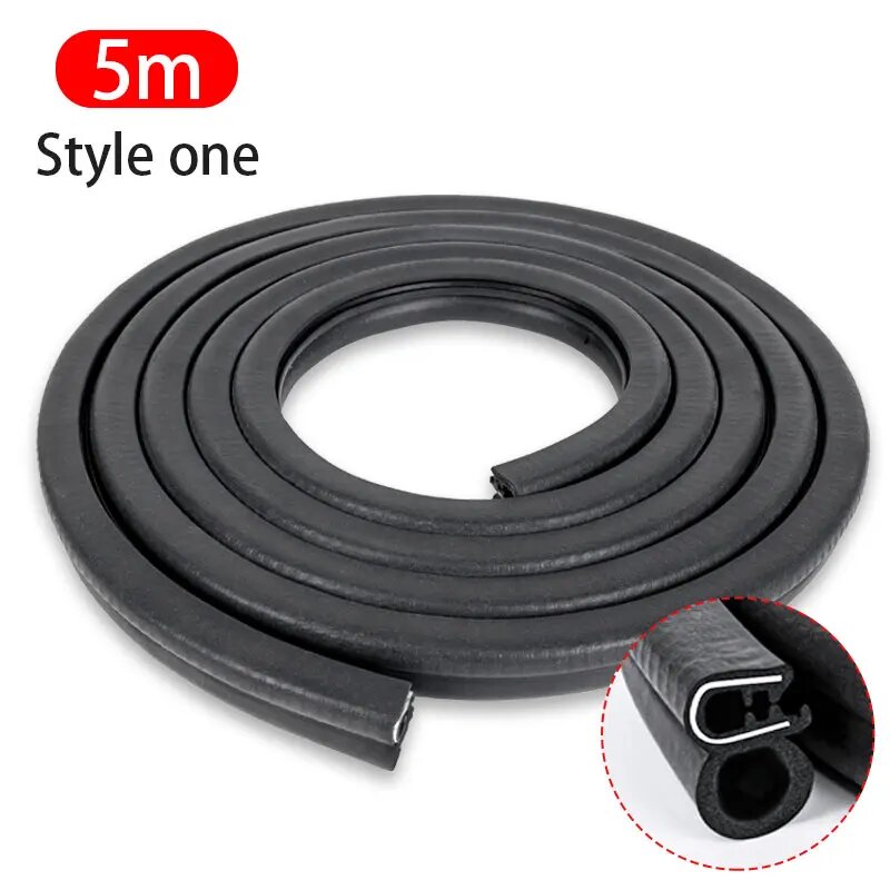 Уплотнительная лента 5m для авто дверей, EPDM резина
