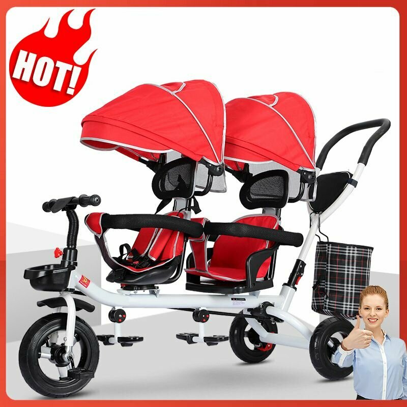 Детская двойная универсальная коляска