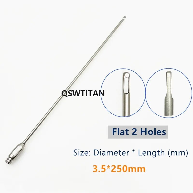 Канюли для липосакции QSWTITAN, две штуки 3.5-250mm Flat