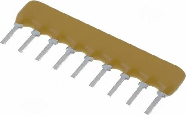 BOURNS 4609X-101-471LF Резисторная сборка X, 470Ом, Кол-во резисторов 8, THT, 200мВт, 1шт