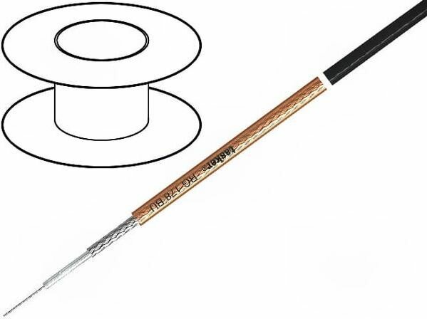 Провод TASKER TAS-RG178BU Провод коаксиальный RG178BU 1x50Ом многопров PVC FirestoP кратно 1м