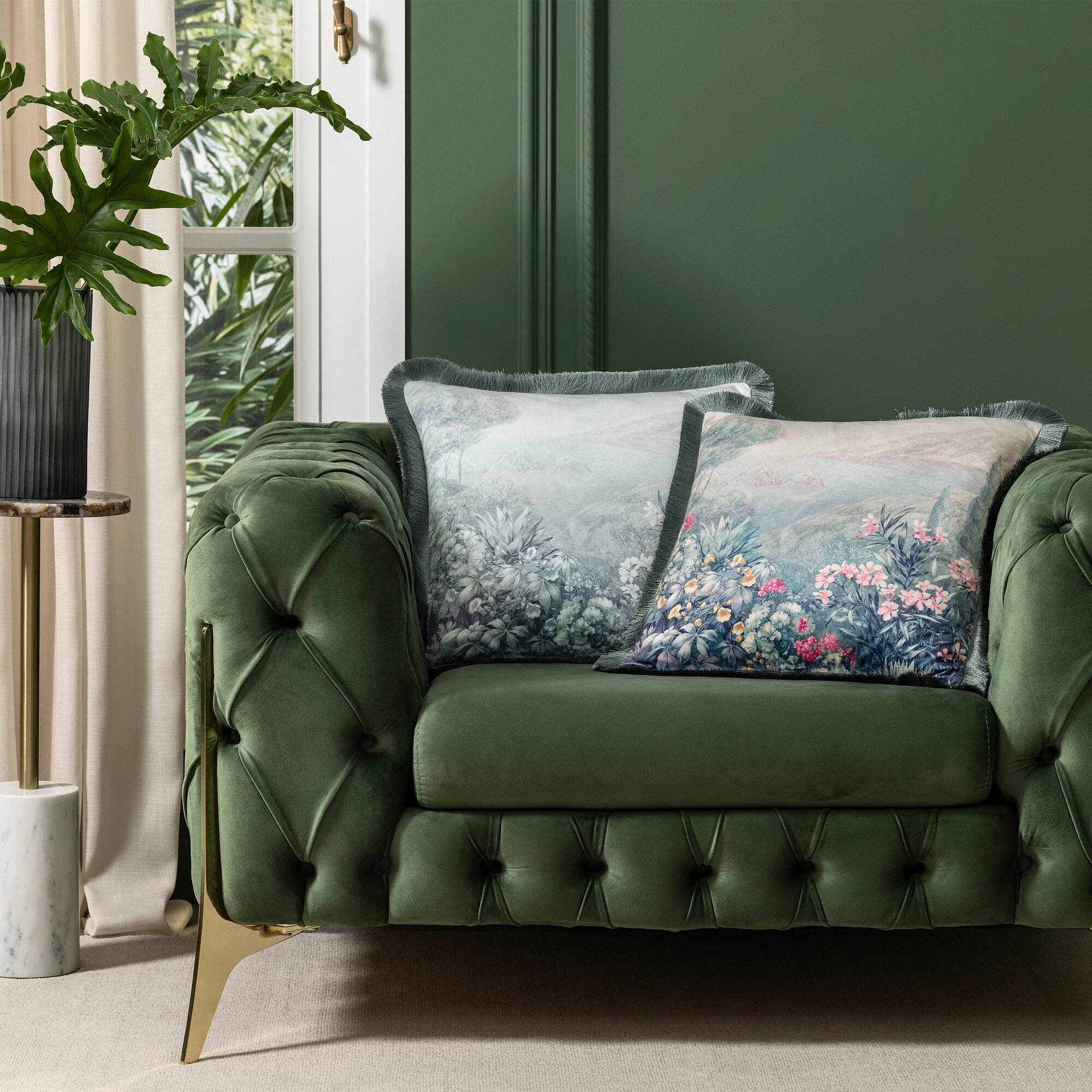 Togas подушка декоративная "Элизиум" двусторонняя с принтом, 45x45