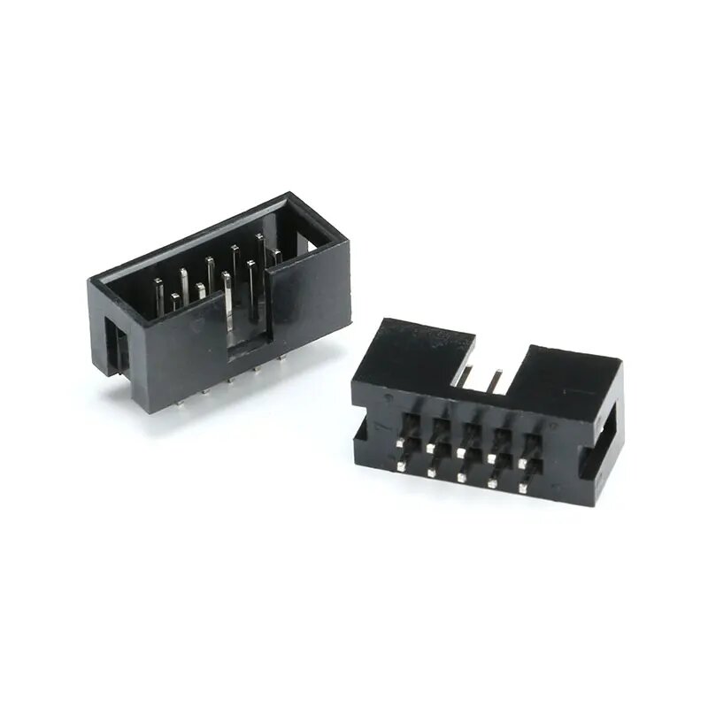 10 шт. DC3 Dip 10-контактный Штекерный разъем с двойным разделением прямой шаг иглы 2,54 мм Idc коробка разъемы