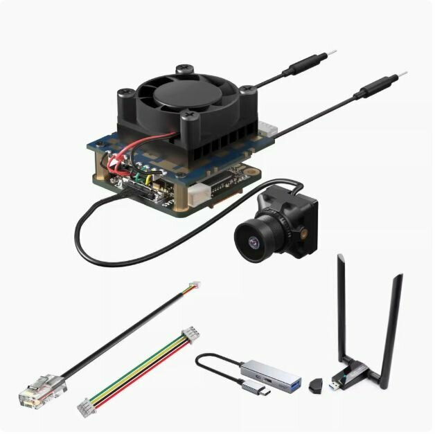 RunCam WiFiLink Роботы с фиксированным обзором HD цифровое картографирование(на основе OpenIPC), черно-серый