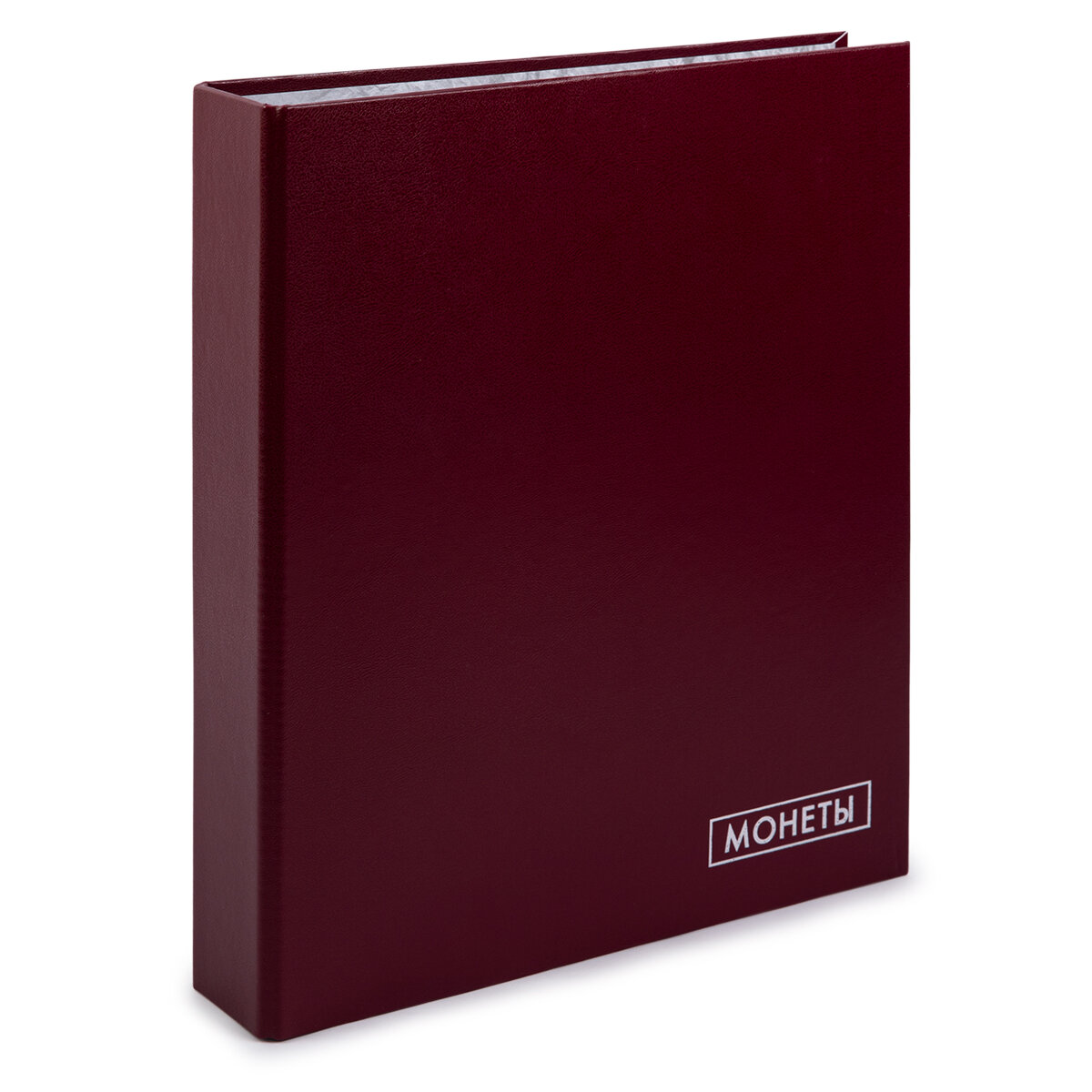 "Expert Complete" Альбом для монет без файлов на 4 D-кольцах "Коллекционер" 240*270 мм вишневый EC111490007