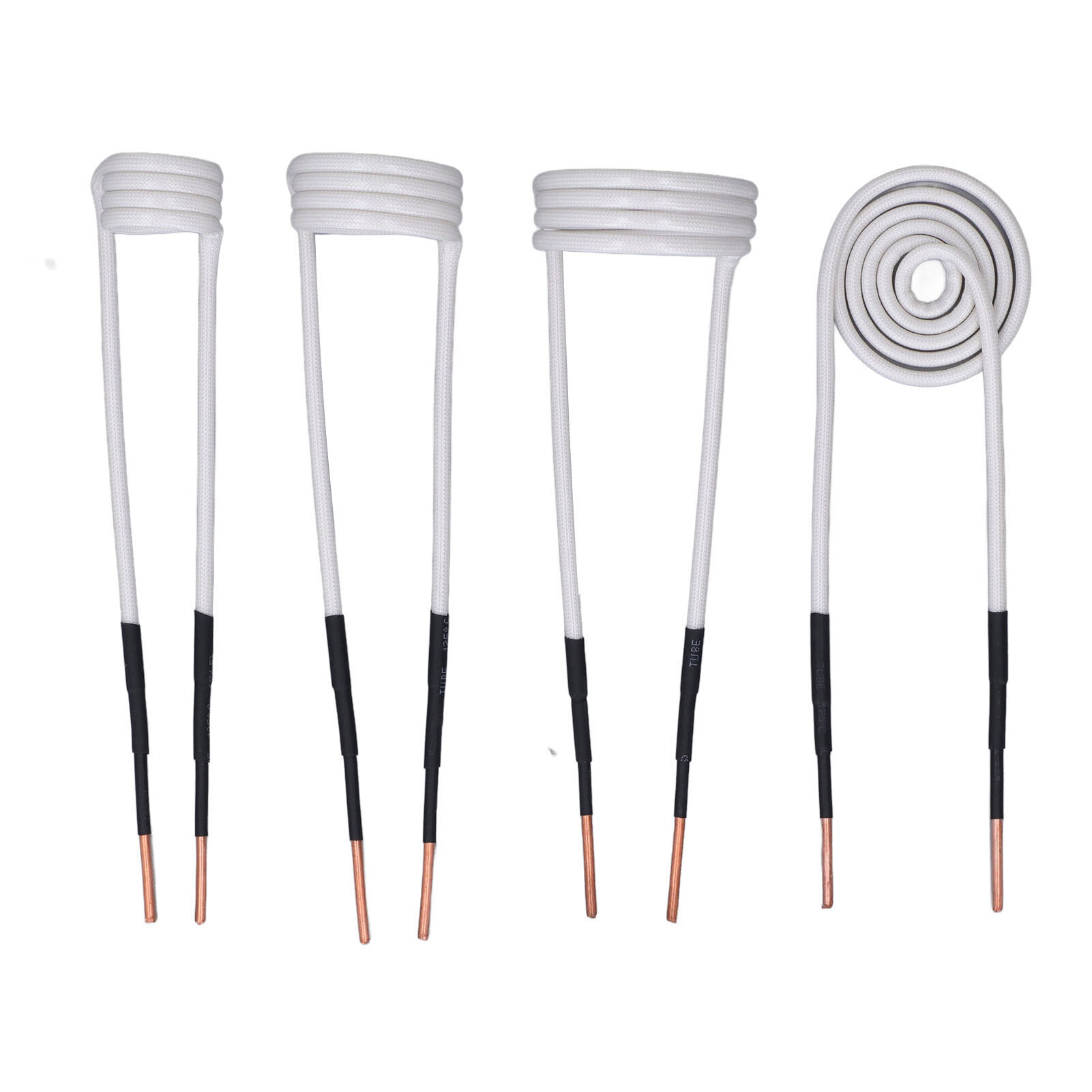 4 шт, комплект катушек индукционного нагревателя, высокочастотный нагреватель HVAC, аксессуары, 2,5 мм, латунный сердечник, 20, 30, 40 мм, плоская круглая форма торта