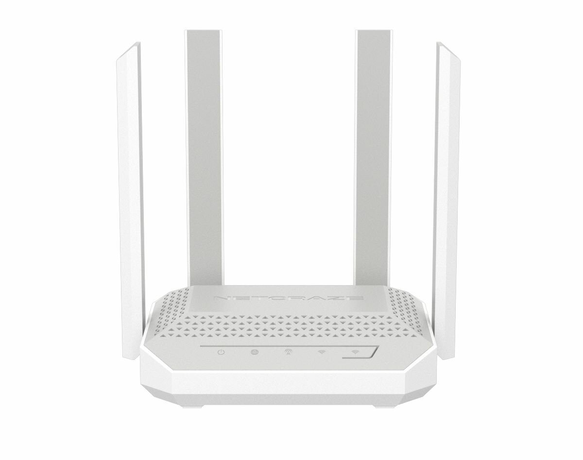 Wi-Fi Роутер Netcraze Speedster 4G+ NC-2911, AC1200, с поддержкой LTE, 4xRJ45 1Гбит/с, nanoSIM, двухдиапазонный