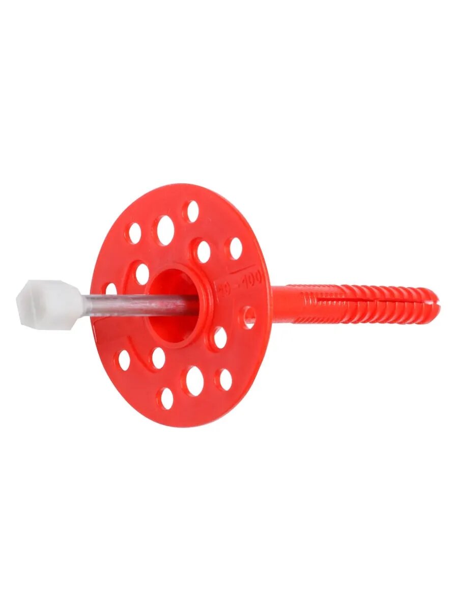 Дюбель для теплоизоляции 10х100 мм с металлическим гвоздем термоголовка STARFIX 50 штук (SMD5-54090-50)