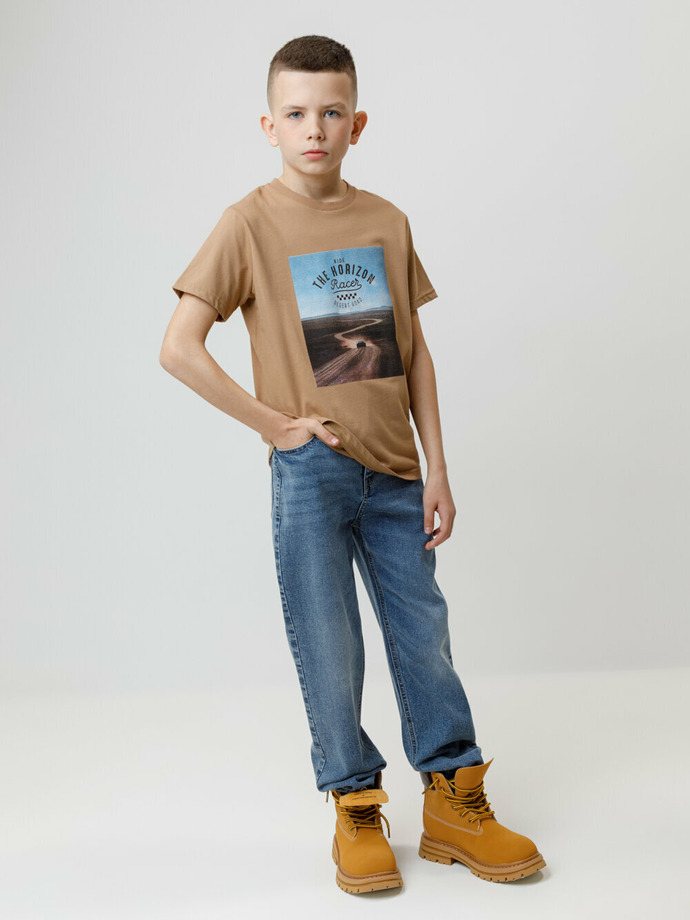 Футболка КР 302840/коричневый 1038 к586