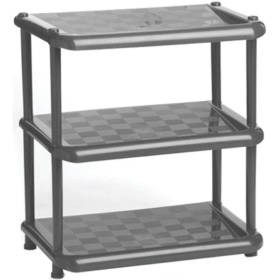 Стойка в прихожую Idea универсал (3 секции) М 2712 Графитовый