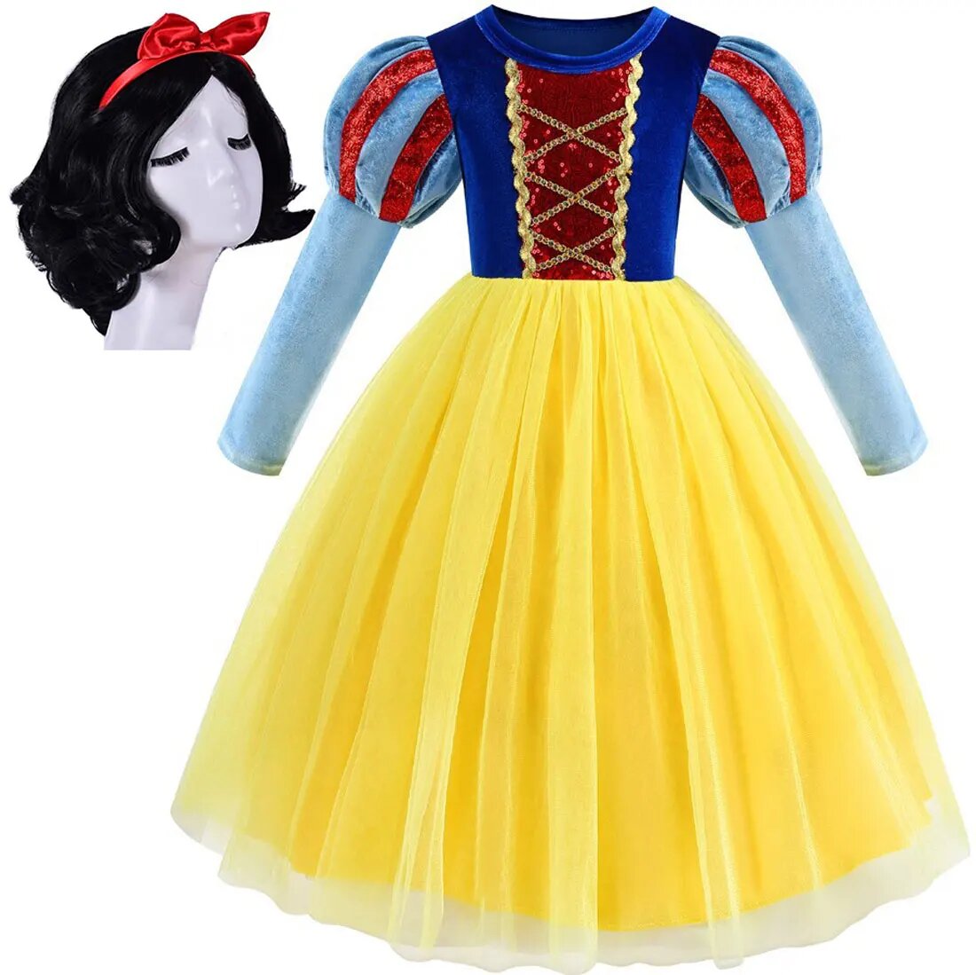 Костюм принцессы Белоснежки Disney для девочек 2T(tag 100), Snow White Set 7