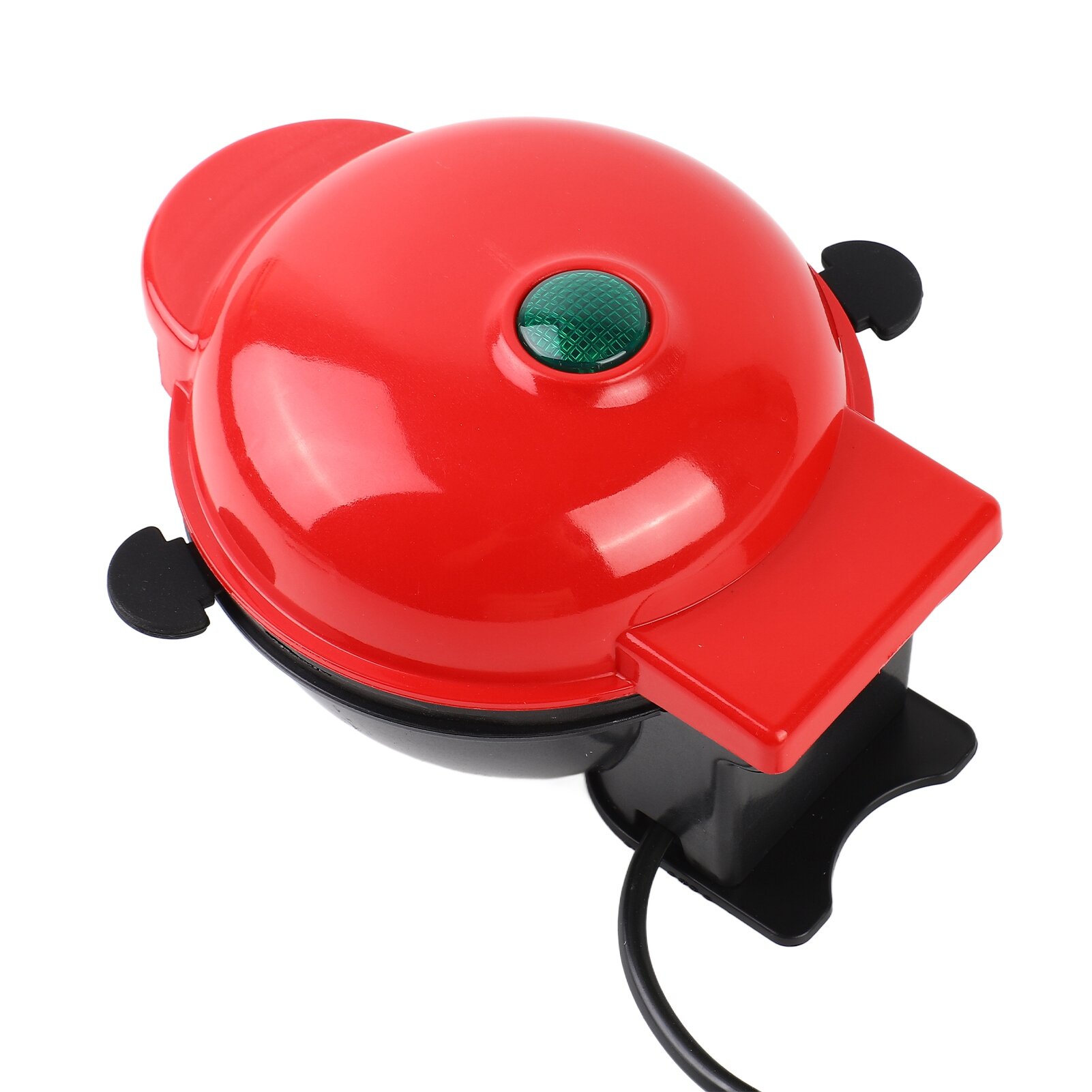 Мини-машина для приготовления пончиков Flower Donut Maker с антипригарным покрытием для дома и бизнеса, электрическая пищевая машина для приготовления кексов на завтрак со съемным подносом и нескользящими ножками