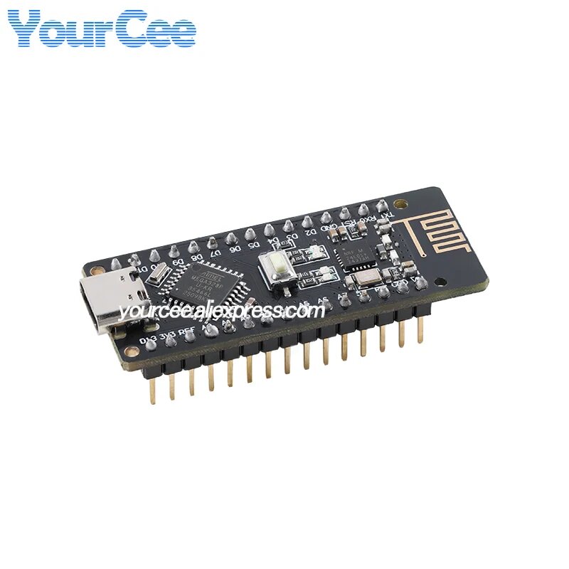 RF-Nano плата ATMEGA328P Nano 3.0 NRF24L01 модуль 2,4G для Arduino 1pc, Update TYPE-C
