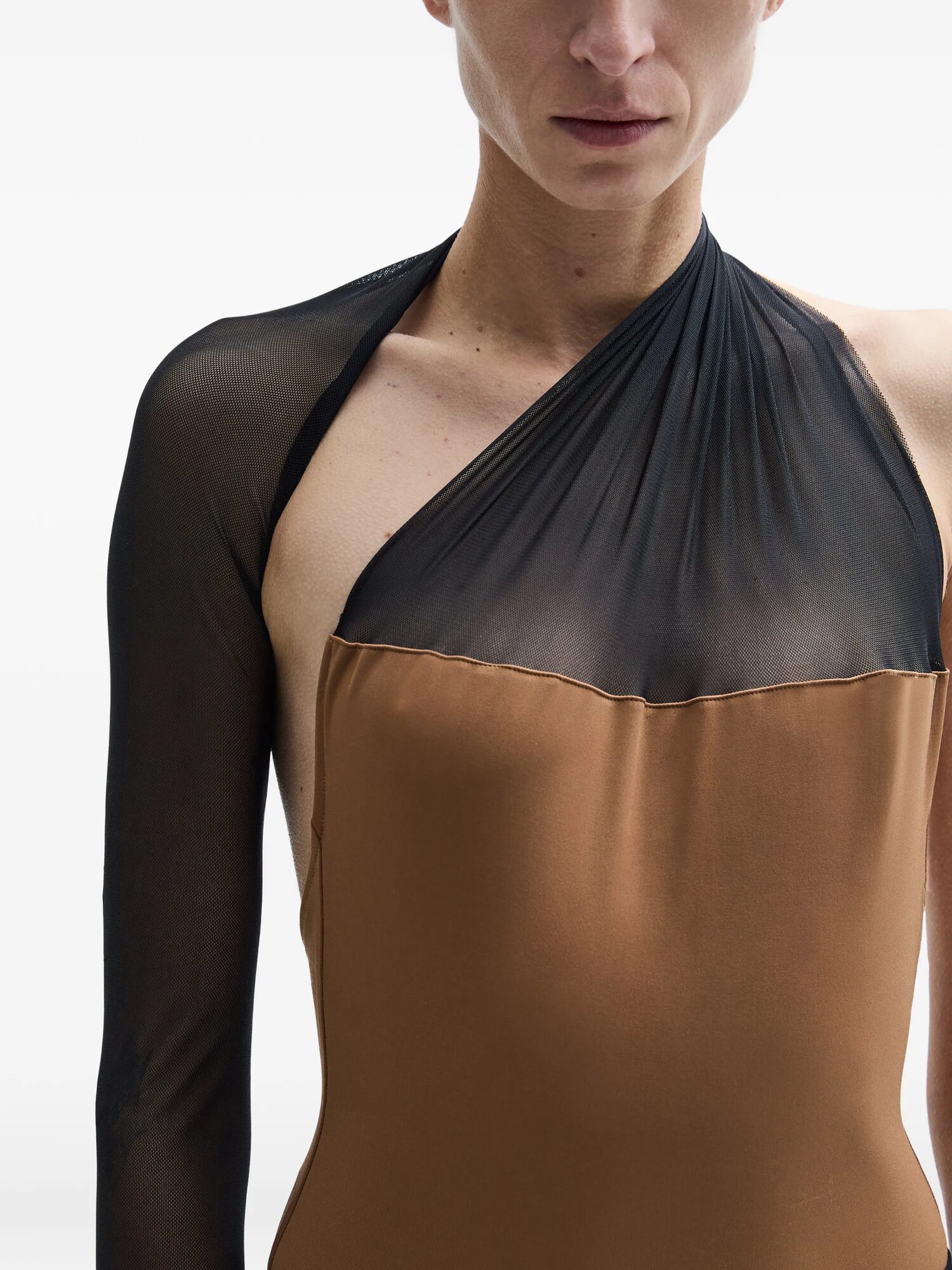 Боди бельевое ATU BODY COUTURE, размер XS, коричневый — фото 1