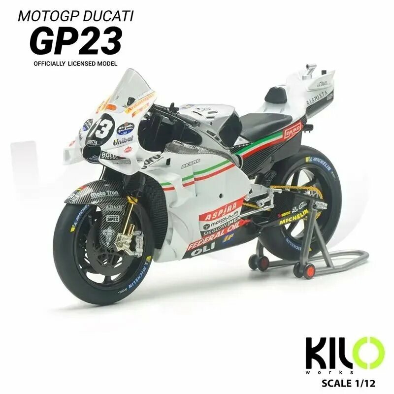 Мотоциклическая модель KILO works, 1/12 дукадимакрис, GP23 gp23, гран-марино, команда гресини