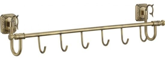 Планка с крючками Savol (6 крючков) S-006476 бронза