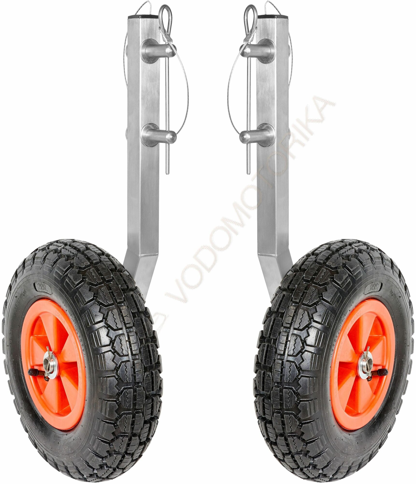 Транцевые колеса съемные на пальцах KN-330 (нерж)