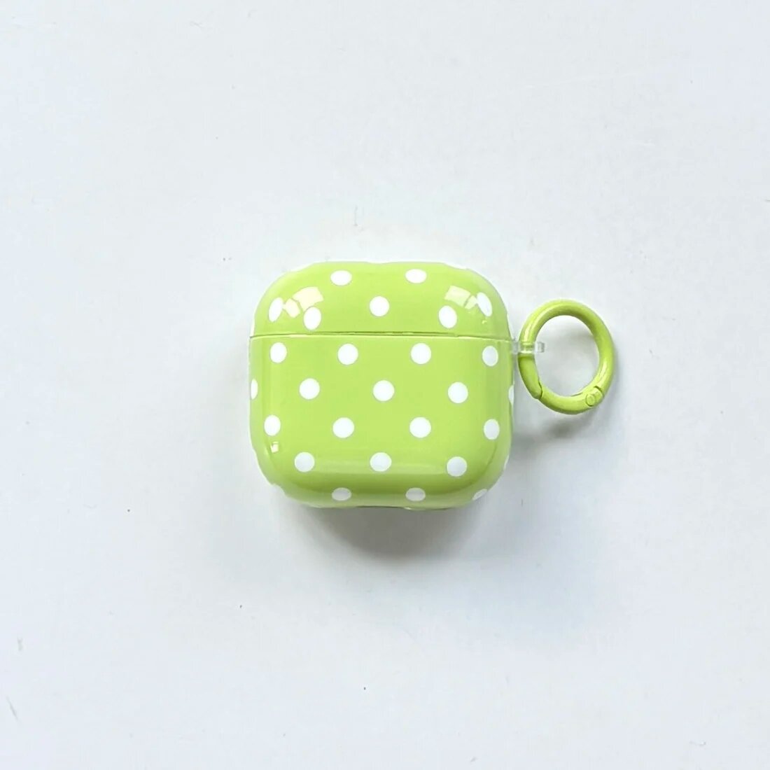 Чехол для AirPods в горошек из TPU Зеленый, For AirPods 4, Зеленый, Fruit Green