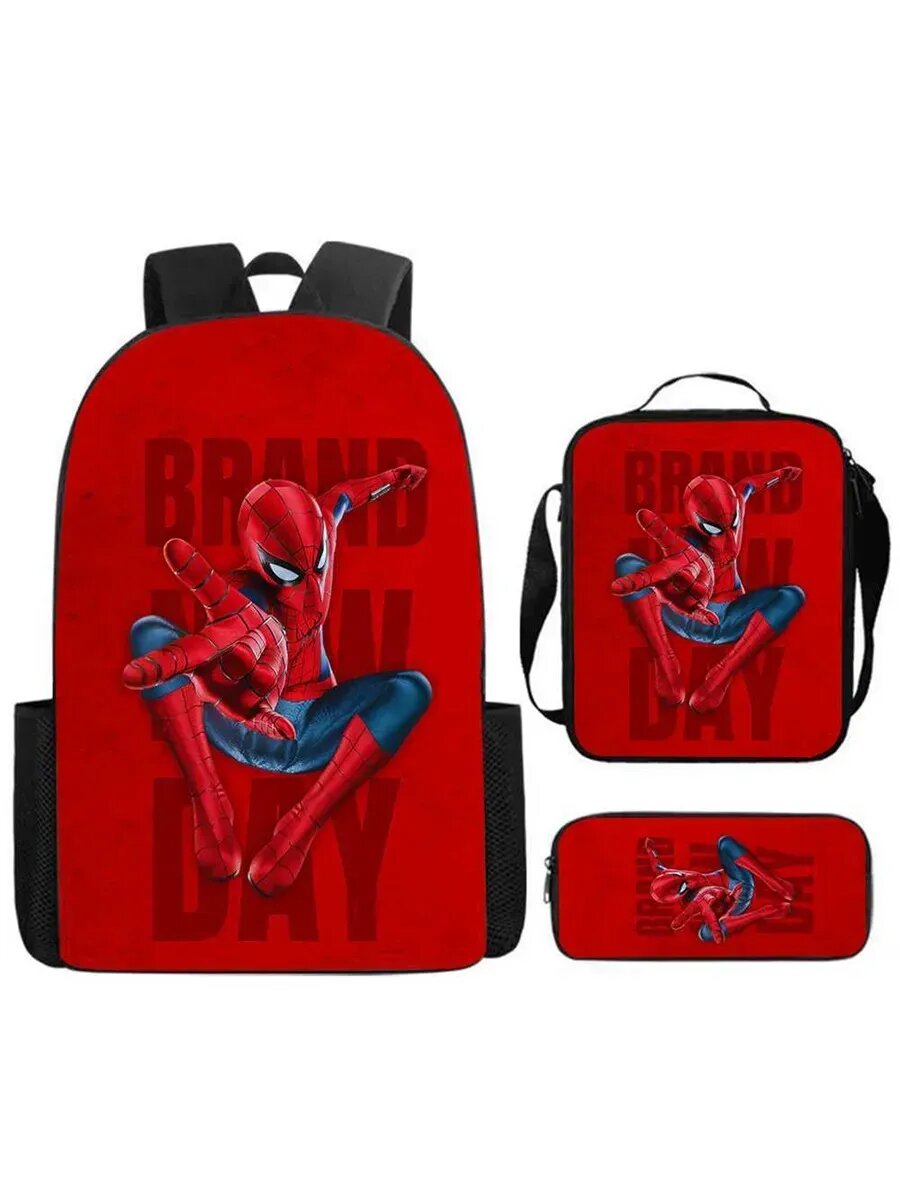 Школьный набор Spider-Man рюкзак пенал ланч-бэг