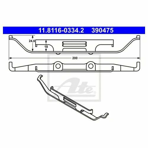 Пружина тормозного суппорта BMW X5 E53 Ate 11811603342 для BMW X5 E53