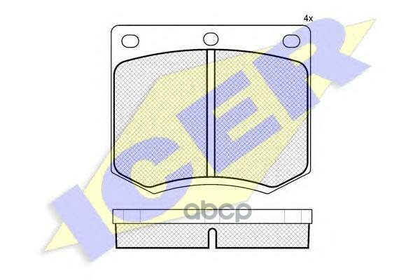Колодки торм. дисковые Icer арт. 180255