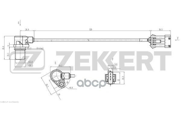 Датчик Положения Коленвала Saab 9-5 (Ys3e) 06- Zekkert арт. se-4116