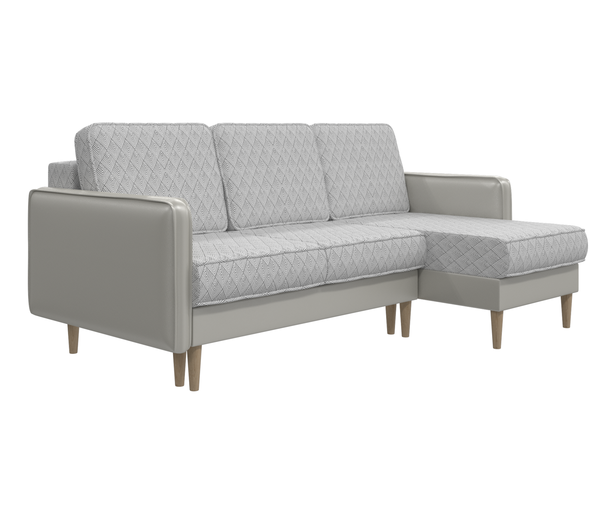 Диван угловой DiHall Монэ Лофт, еврокнижка, независимый пружинный блок, велюр