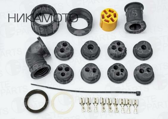 TE PARTS 7826941 Разъём , 7 контактный, для фонарей EUROPOINT/EUROPOINT IIК-тация: 9 клемм, набор уплотнителей, фиксирующая гайка, кожух, хомут