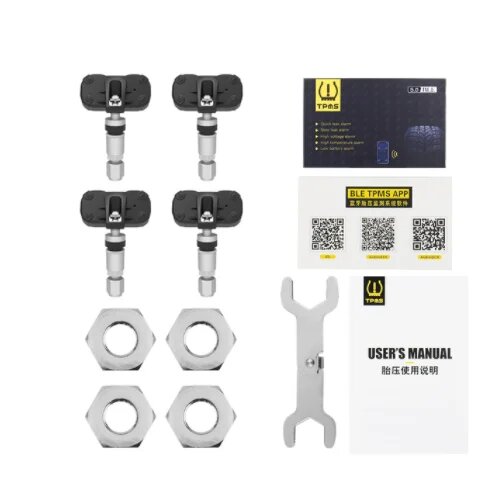 Новинка система контроля давления в шинах TPMS датчик для мотоцикла Bluetooth 5,0 TMPS Android/IOS BT5.0 Built-in