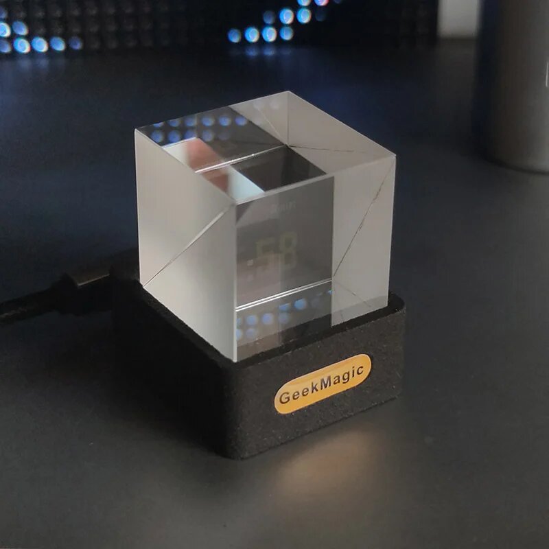 GeekMagic HelloCubic-Lite черные настольные часы