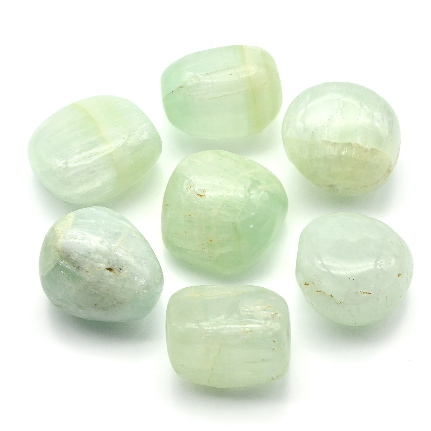 Минерал кальцит фисташковый 30*23*20мм, 25-29г (K) .