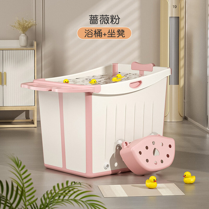 Детская складная ванна для мальчиков и девочек, пластиковая ванна для детей, складное силиконовое ведро для ванны