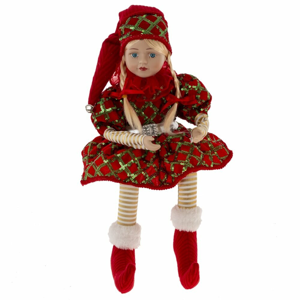 Игрушка набивная Эльф (муз, движ), 16х14х65/25 см KSM-776023