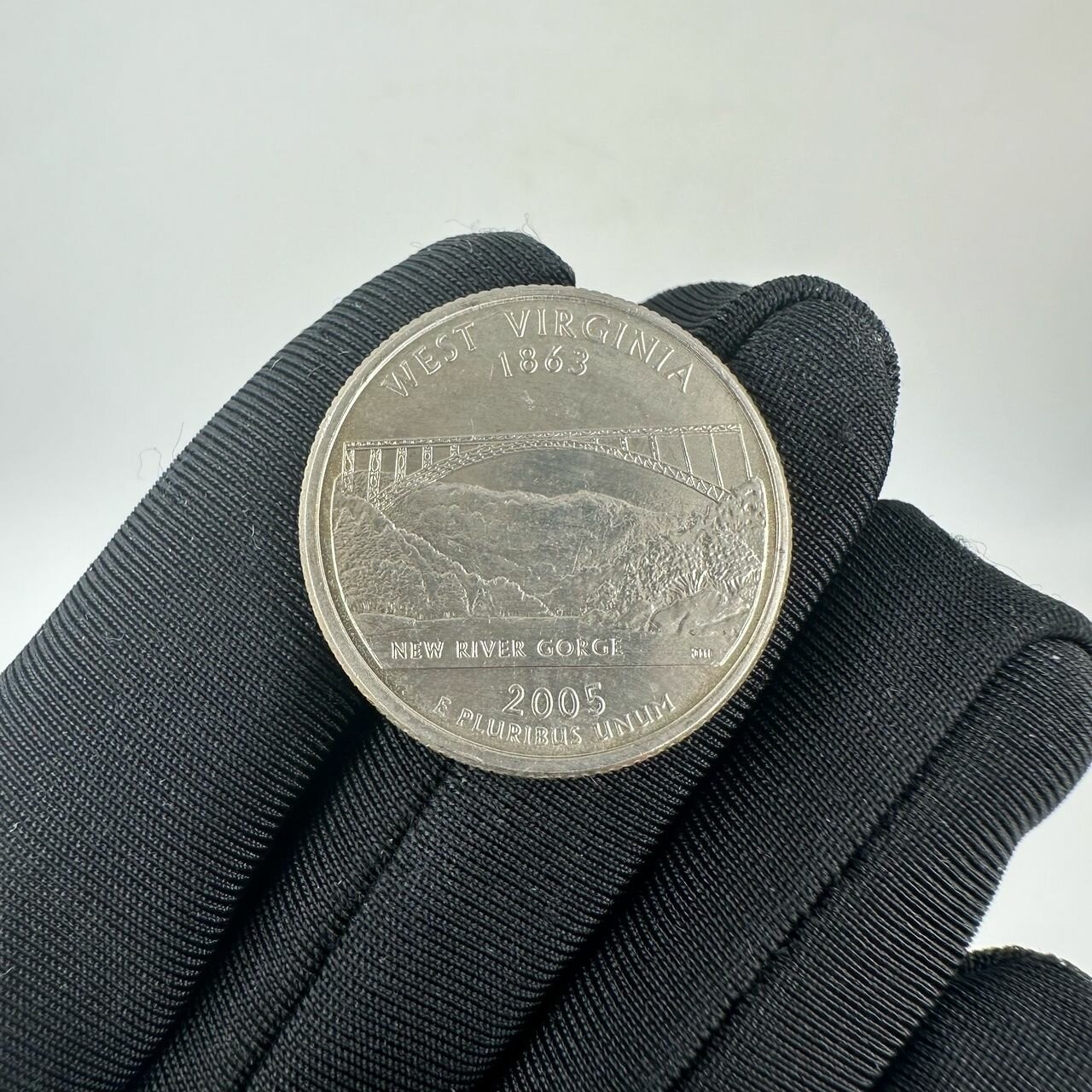 Монета 25 центов 2005 год Штат Западная Вирджиния (West Virginia) Двор P