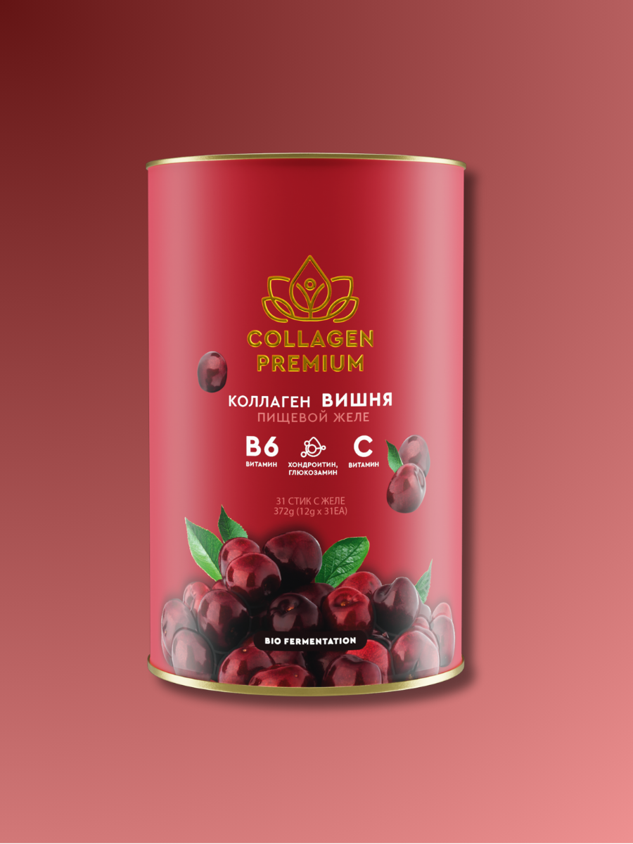 Коллаген в стиках Вита Лонго Premium вишня 372 г