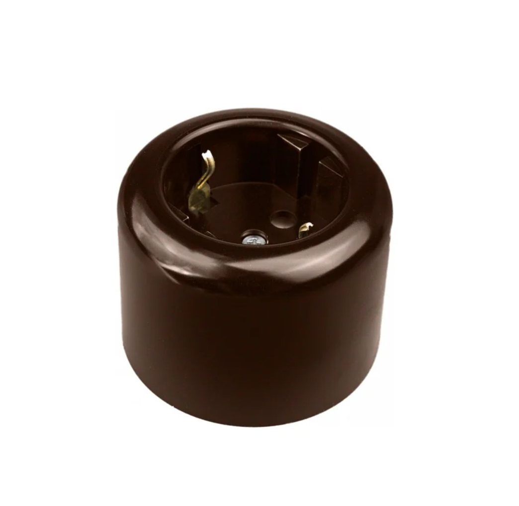 BIRONI Ришелье Пластик Коричневый Розетка с/з