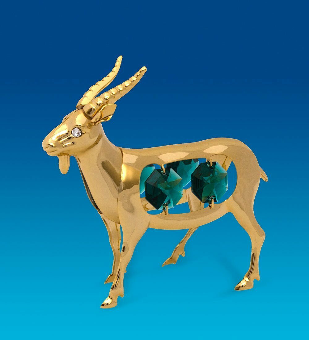 Фигурка "Коза" с цветными кристаллами