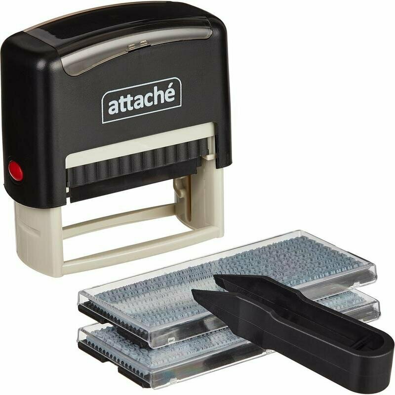 Штамп самонаборный Attache пластиковый 5 строк 58x22 мм, 1348209